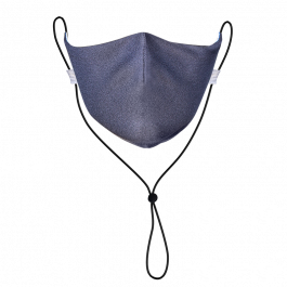 Black Solid Neck Strap Face Masks|Century Mask