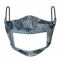 Geometric Grey Transparent Face Masks | Century Mask